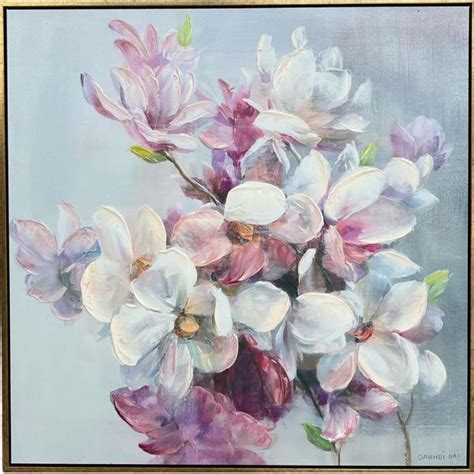 КАРТИНА С РЪЧНО РИСУВАНИ ЕЛЕМЕНТИ С РАМКА 6060СМ 86106020029】 ТОП Цена