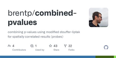Github Brentpcombined Pvalues Combining P Values Using Modified
