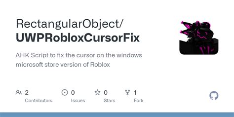 uwprobloxcursorfix cursorfix ahk at main · rectangularobject
