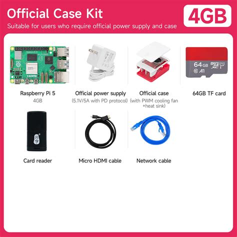Official Original Raspberry Pi 5 Board And Raspberry Pi 5 Starter Kit