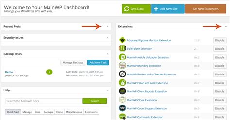 Toggle Option Boxes Don T Miss Any Features MainWP WordPress Management