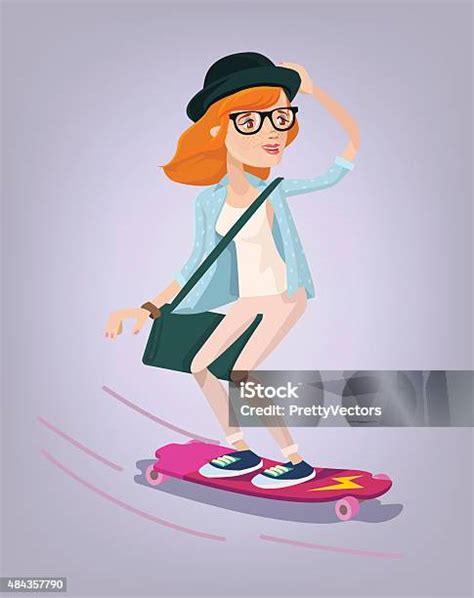 여자아이 스케이터 문자 롱보드 벡터 일러스트 평편 말풍선이 있는 2015년에 대한 스톡 벡터 아트 및 기타 이미지 2015년 남자 롱보드 서핑 Istock