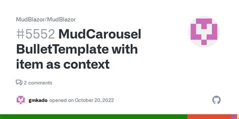 Mudcarousel Bullettemplate With Item As Context · Issue 5552