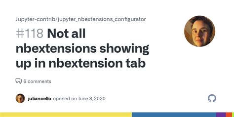 Not All Nbextensions Showing Up In Nbextension Tab Issue Jupyter Contrib Jupyter