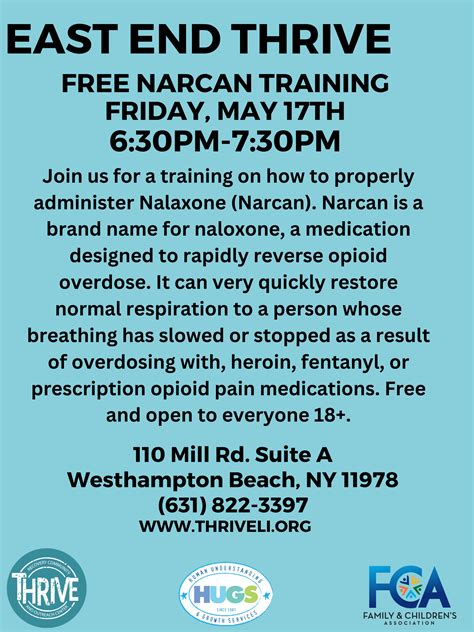 East End Narcan Training Thrive