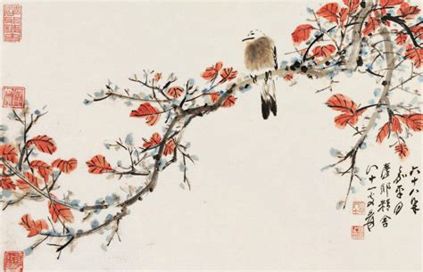 国画大师张大千花鸟画赏析 露西学画画