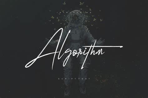 Algorithm Brush Font A Script Font By Maxim Apperian In 2025 Brush