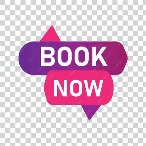 Premium Vector Book Now Button Web Template Banner Label Book Now Sign Icon Vector Illustration