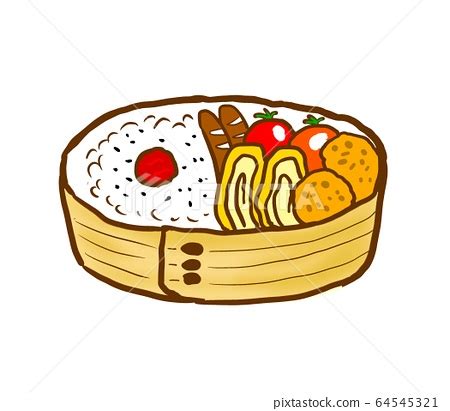 飯盒手工便當插畫 插圖素材 64545321 PIXTA圖庫