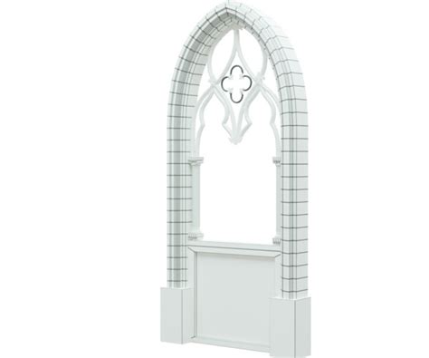 Artstation Gothic Church Window Game Ready Asset Game Assets