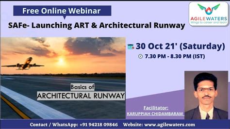 Free Online Webinar By Agilewaters Safe Launching Art And Architectural Runway Tickets By