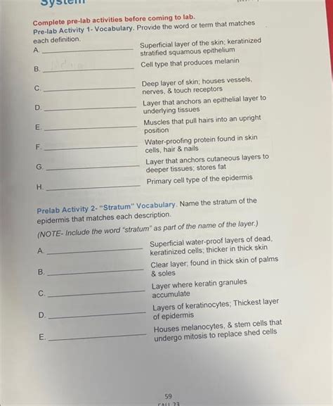 Solved Complete Pre Lab Activities Before Coming To Lab Chegg Com