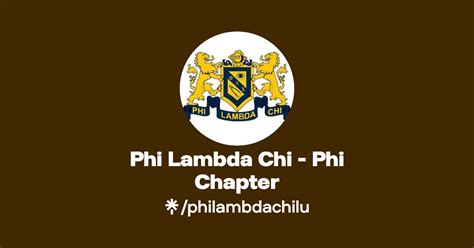 Phi Lambda Chi Phi Chapter Instagram Tiktok Linktree