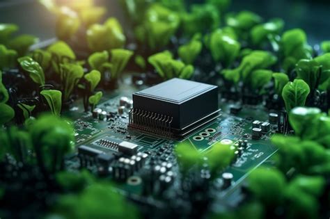 Premium Ai Image Circuit Closeup Technology Board Motherboard Digital