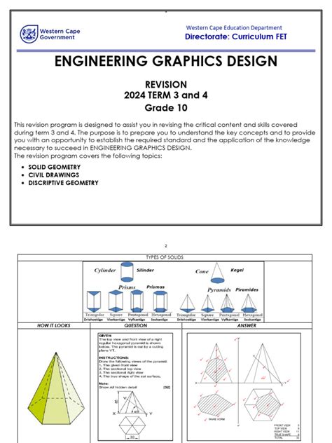 Gr 10 Engineering Graphics Design Term 3 4 Revision 2024 Pdf