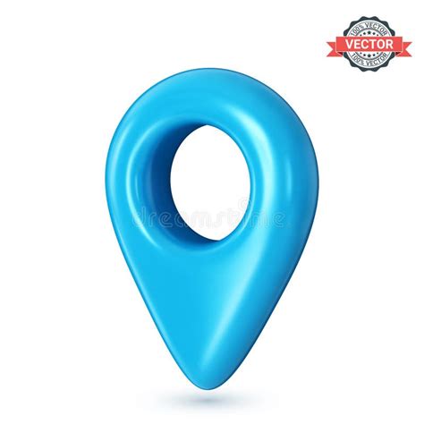 Red Map Pointer Or Gps Location Icon Front View Information Sign