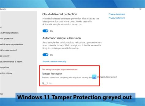 Tamper Protection Greyed Out Windows 11 Archives TrendyPort