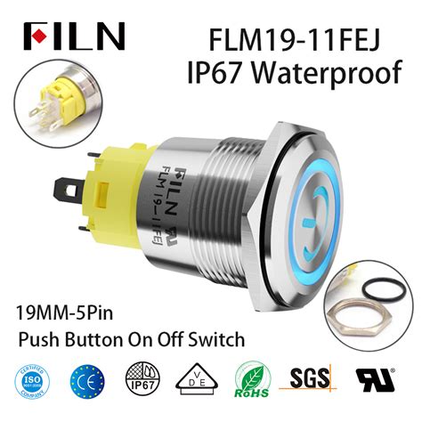 Good Illuminated Push Switch Mm V V IP Waterproof Illuminated
