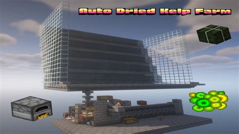 Easy To Build Ultimate 121 Minecraft Auto Dried Kelp Farm With