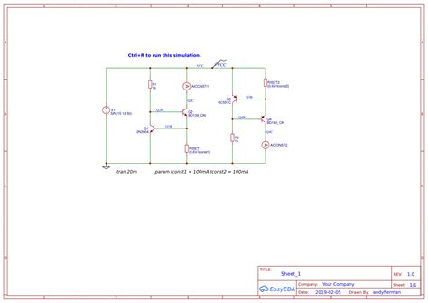 Linear 2 Transistor Current Source And Sink Oshwlab
