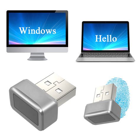 Usb Fingerprint Key Reader 360° Touch Biometric Fingerprint Scanner Windows Hello Speedy