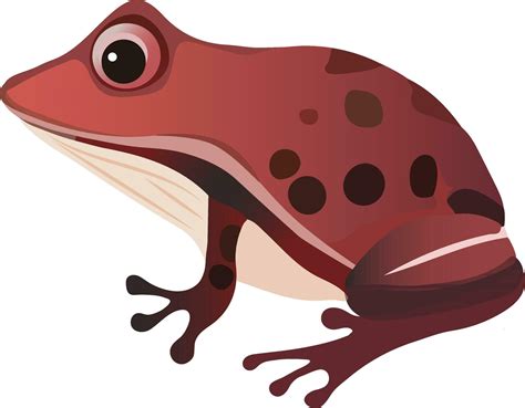 Flat Style Poison Dart Frog Icon In Red Color Vector Art At Vecteezy