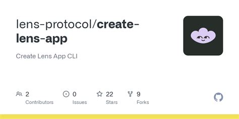 Github Lens Protocolcreate Lens App Create Lens App Cli