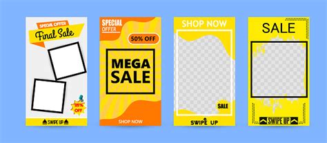 인스 타 그램 이야기 판매 배너 배경 인스 타 그램 템플릿 사진의 세트 방문 페이지 웹 사이트 모바일 앱 포스터 전단지 쿠폰 기프트 카드 스마트 폰 템플릿 웹 디자인에