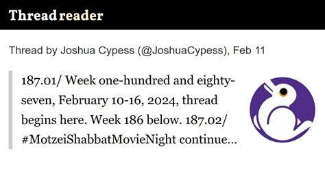 Thread By Joshuacypess On Thread Reader App Thread Reader App