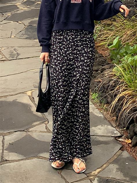 플로랄 롱 스커트 2 Color