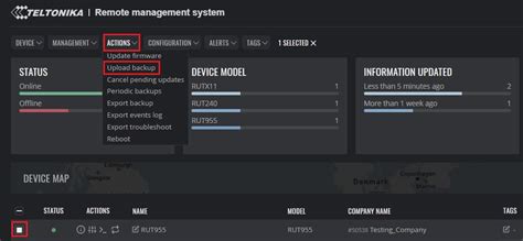 Configuration Backup RutOS Teltonika Networks Wiki