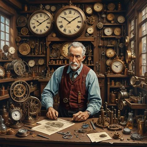 William The Clockmaker Ai Generated Artwork Nightcafe Creator