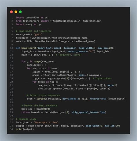 How Can You Implement Beam Search Decoding For Text Generation Using