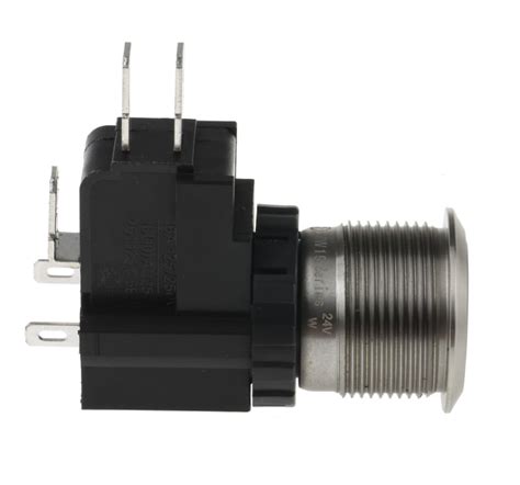 RS PRO RS PRO Illuminated Push Button Switch Latching Panel Mount 19 1mm Cutout SPDT