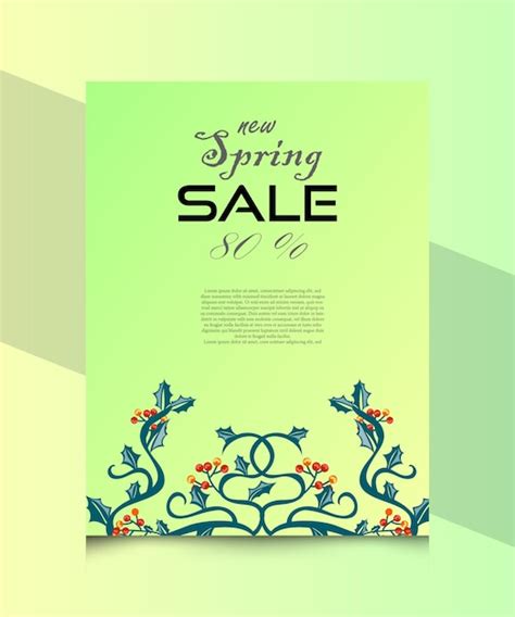 Premium Vector Spring Flyer Design