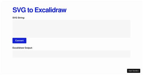 Convert SVG To Excalidraw Data Forked Codesandbox