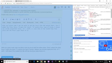 Html Bootstrap Data Togglebutton Unexpected Focus Stack Overflow