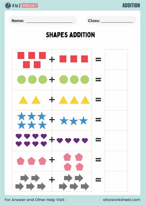 Addition Worksheets And Free PDF A To Z Worksheet