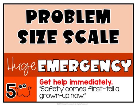 Size Of The Problem Problem Size Scale Sel Visual Posters Tpt