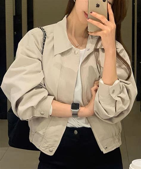 당일출고 베이직 야상 바람막이 카라 자켓 봄 아우터 잠바 숏크롭 간절기 오버핏 바람막이 빅사이즈 야상점퍼 공항룩 꾸안꾸