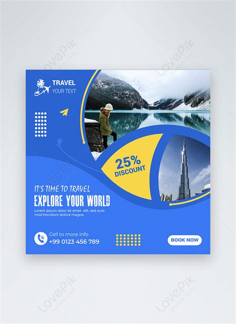 여행 및 관광 소셜 미디어 포스트 디자인 이미지 사진 450165805 무료 다운로드