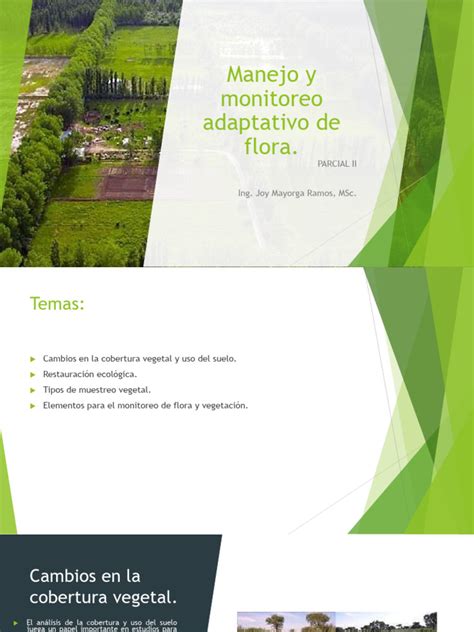 Clase 3 Manejo Y Monitoreo Adaptativo De Flora Pdf Muestreo