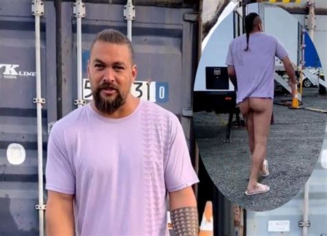 Jason Momoa Shows Off His Big Bountiful Booty To Promote New Merch