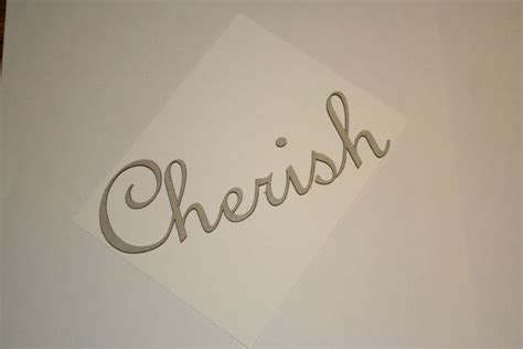Cherish Script 2craftyaustralia
