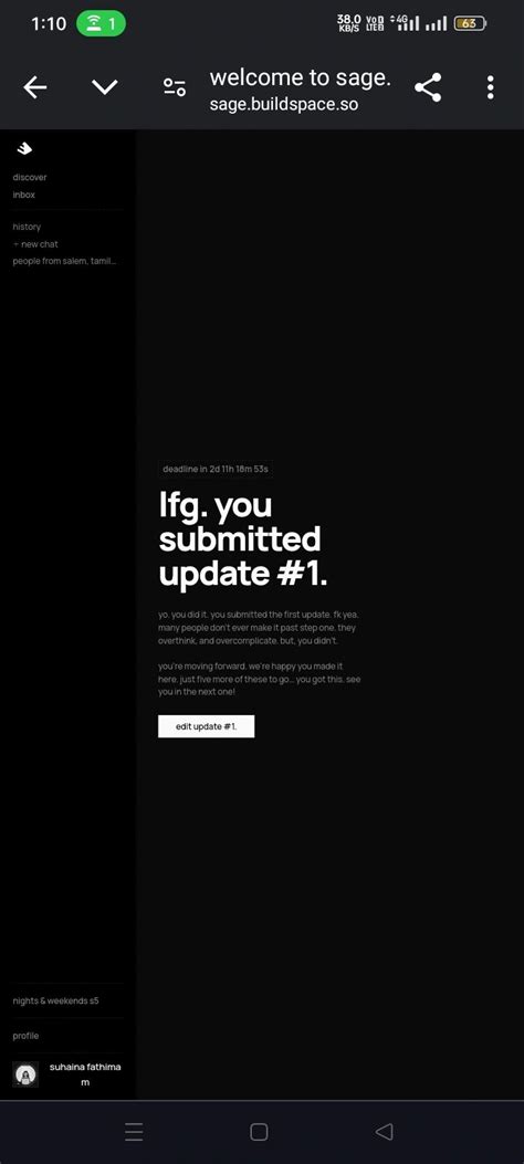 Suhaina Fathima M On Linkedin Week1