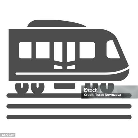 전기 열차 솔리드 아이콘 대중 교통 개념 흰색 배경에 지하철 표지판 모바일 개념 및 웹 디자인을위한 글리프 스타일의 고속 열차