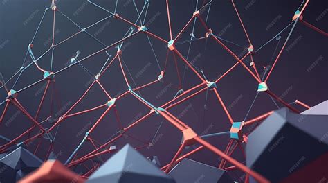 Premium Photo 3d Render Of A Network Communications Background With