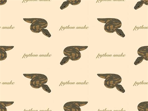 Premium Vector Python Snake Cartoon Character Seamless Pattern On Premium Vector Python Snake Cartoon Character Seamless Pattern On