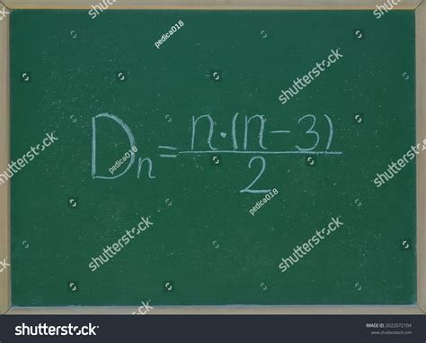 Formula Calculating Number Diagonals Polygon库存照片2022072104 Shutterstock