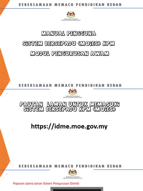 Slide Manual Pengguna Idme Pendaftaran Tahun 1 Pdf